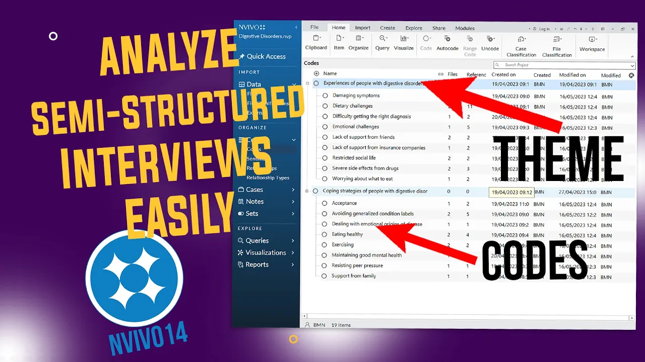 How to do thematic analysis of interviews with Nvivo