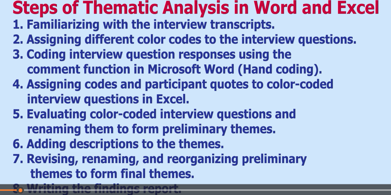 Free Tools for Thematic Analysis (Microsoft Word and Excel)