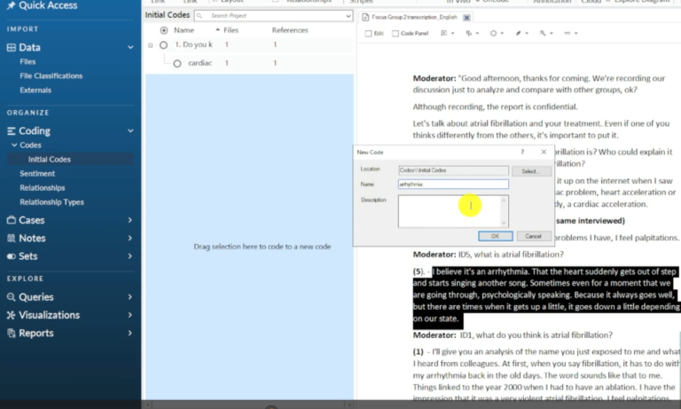 How to find Themes in Focus Group (Using Nvivo)