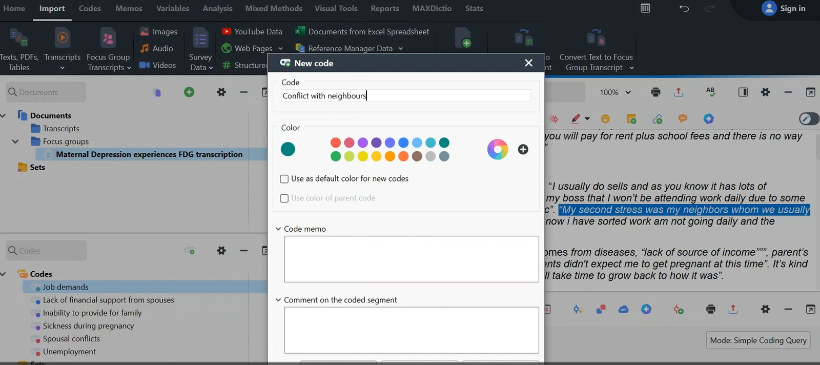 MAXQDA tutorial: How to code interview/focus group data