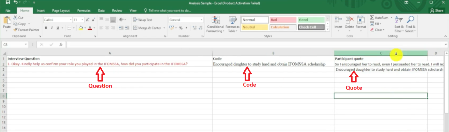 Thematic Analysis in Microsoft Word and Excel [Free Guide]