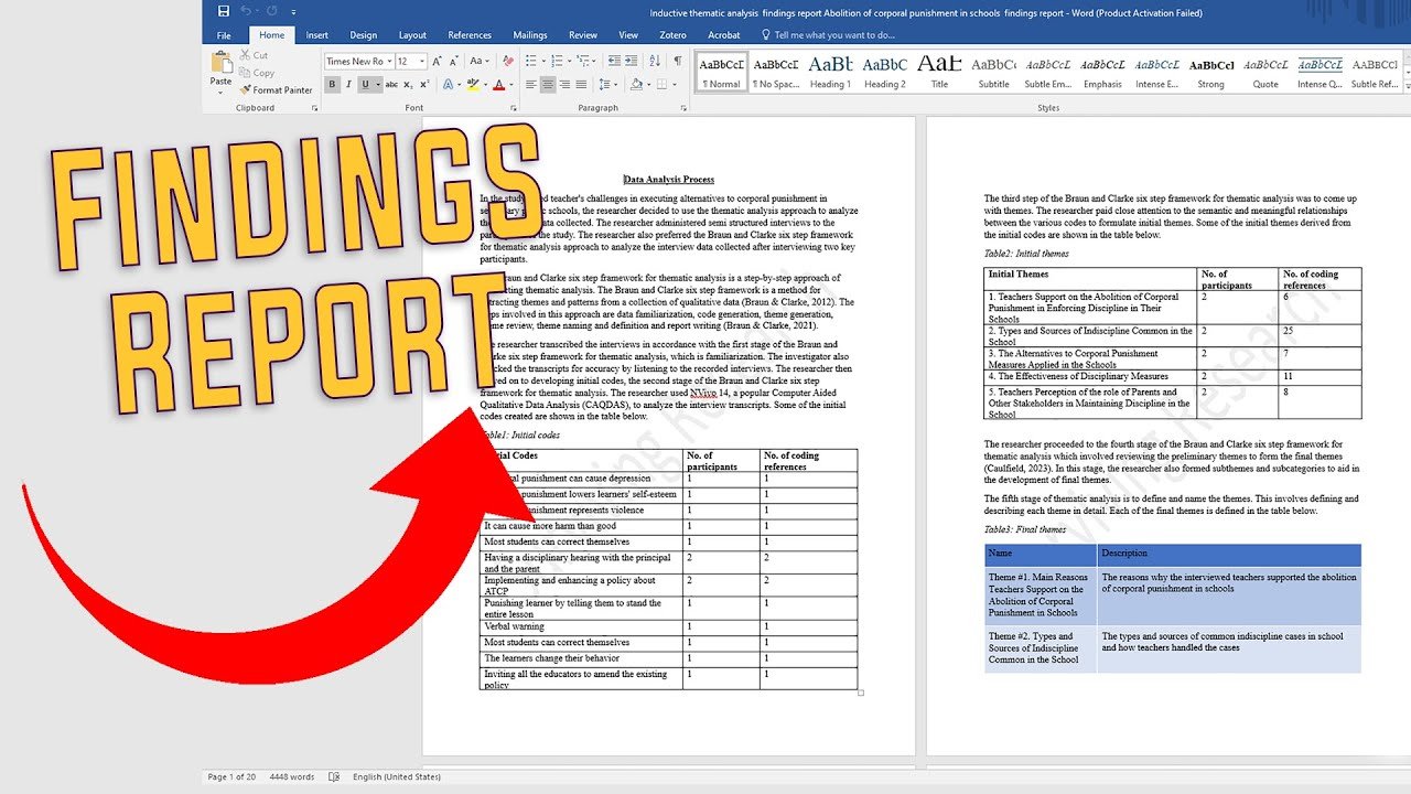 How to Report Findings after Performing Data Analysis with Nvivo