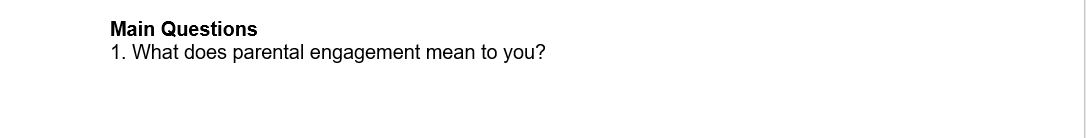 Qualitative Research Questionnaire Example